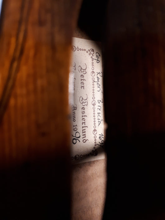 Violin - Peter Westerlund 1996 "copy Rogeri 1697" – Luxury Violins